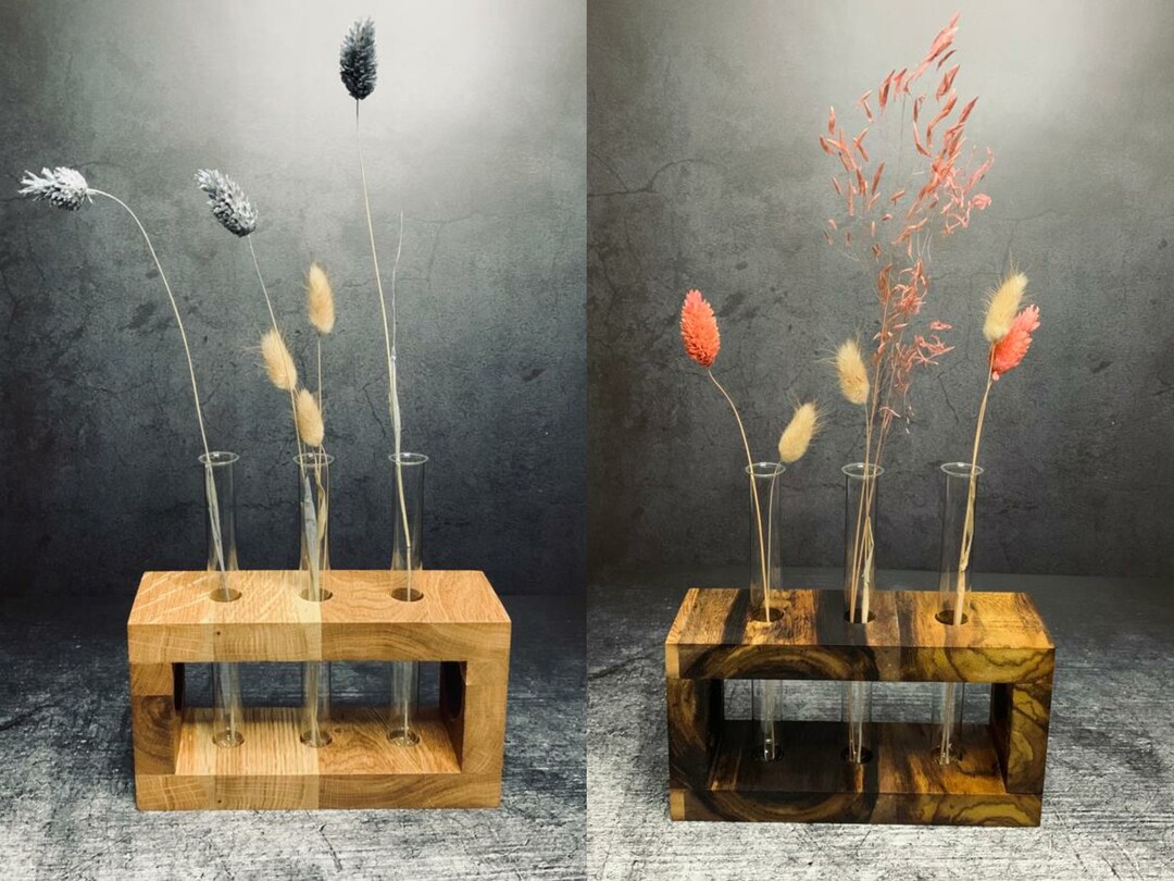 Dry Flowers Decoration Test Tube Holder Table Decoration Kitchens ...
