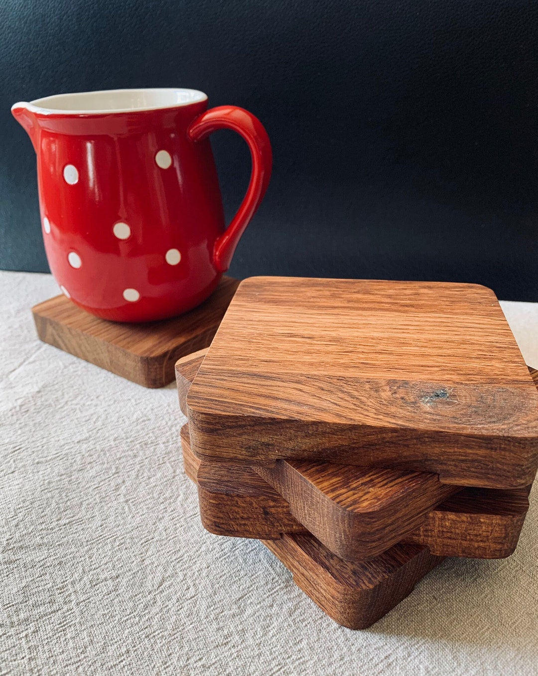 Stackable Coasters Set 5 Pieces - Etsy