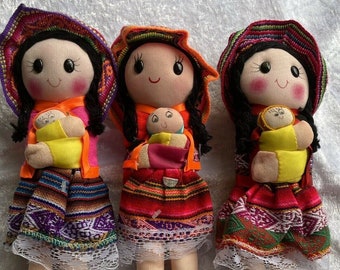 Peruvian Cusco Handmade Rag Doll With Inca Fabric - Etsy