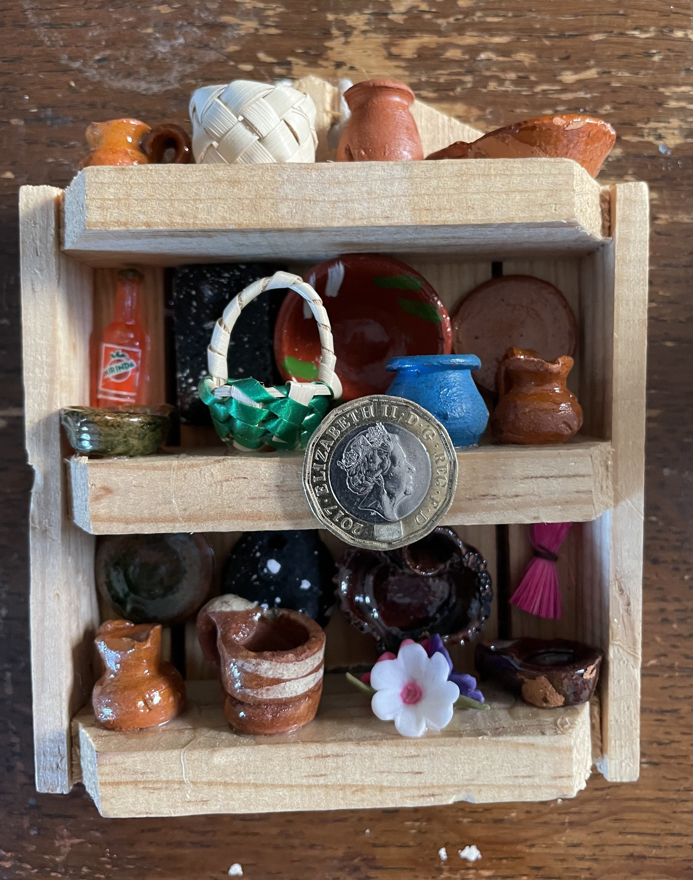 Miniature Clay Pottery Kitchen Shelf - Etsy