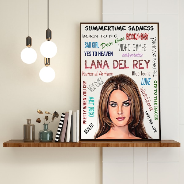 Lana Del Rey Drawing - Etsy