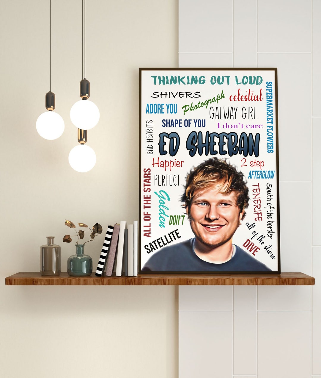 Ed Sheeran Word Art Digital Download Printable typography - Etsy