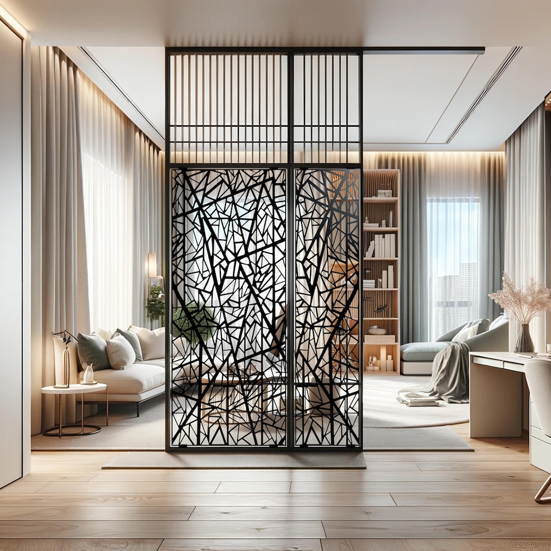 CNC Masterpiece Room Divider Elegant Laser-cut Privacy Screen ...