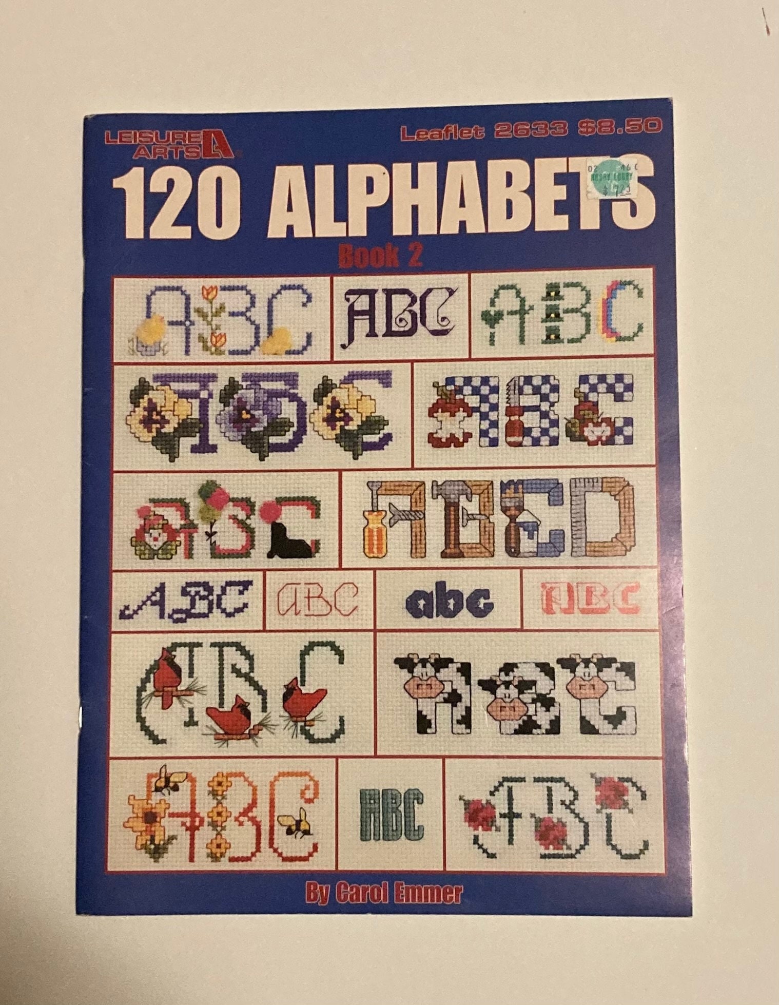 120 Alphabets Cross Stitch Patterns - Etsy