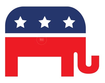 Elephant Republican Svg | Etsy