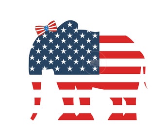 Republican Elephant Svg | Etsy