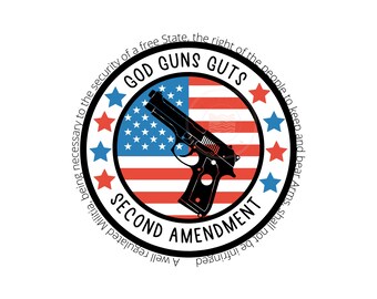 Home & Living American Flag Patriotic Quote Freedom Guns Pistols Gun ...