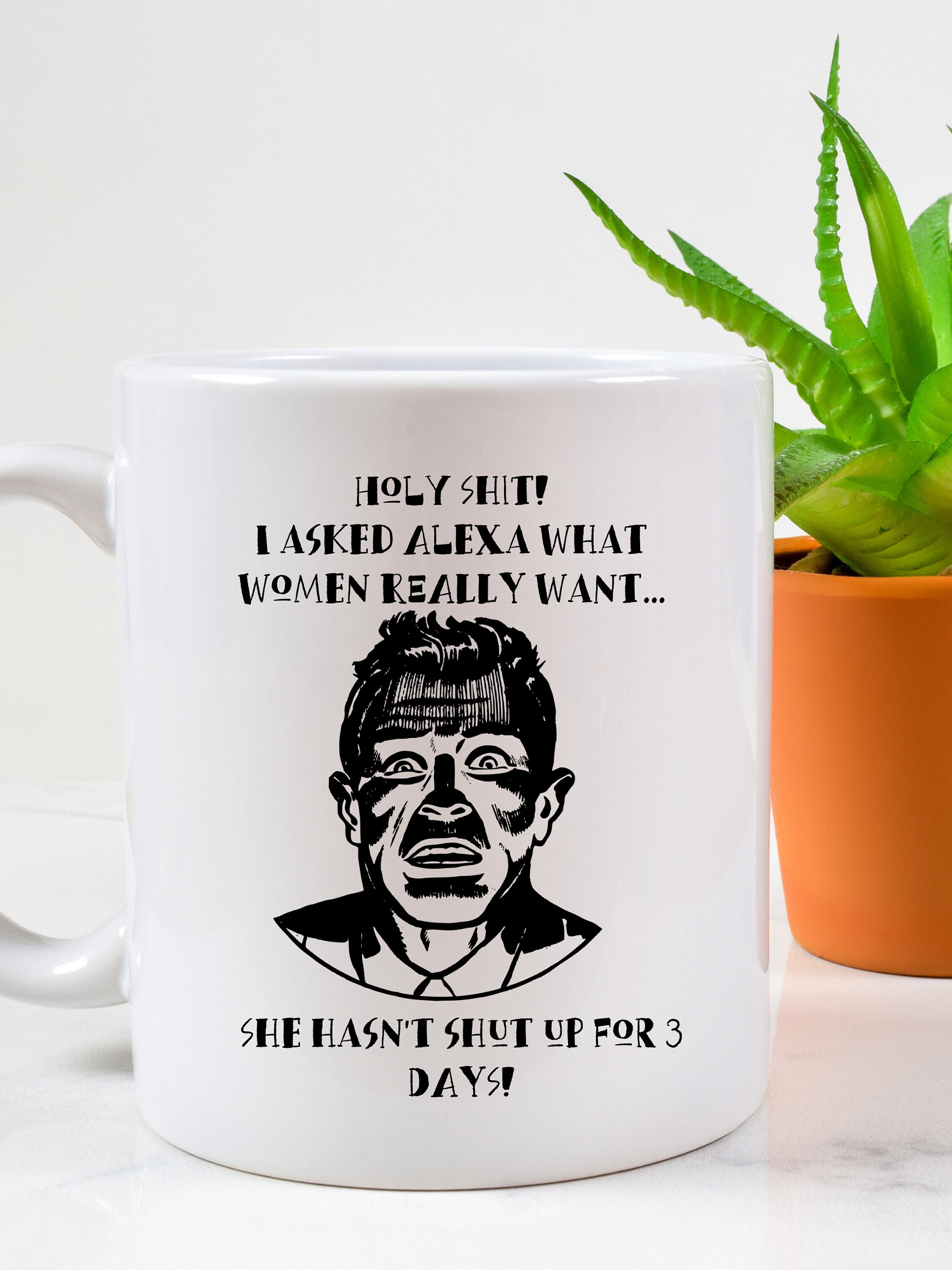 Printable Retro Funny Alexa Joke for Mugs, Tees, Cards, Totes and Wall ...