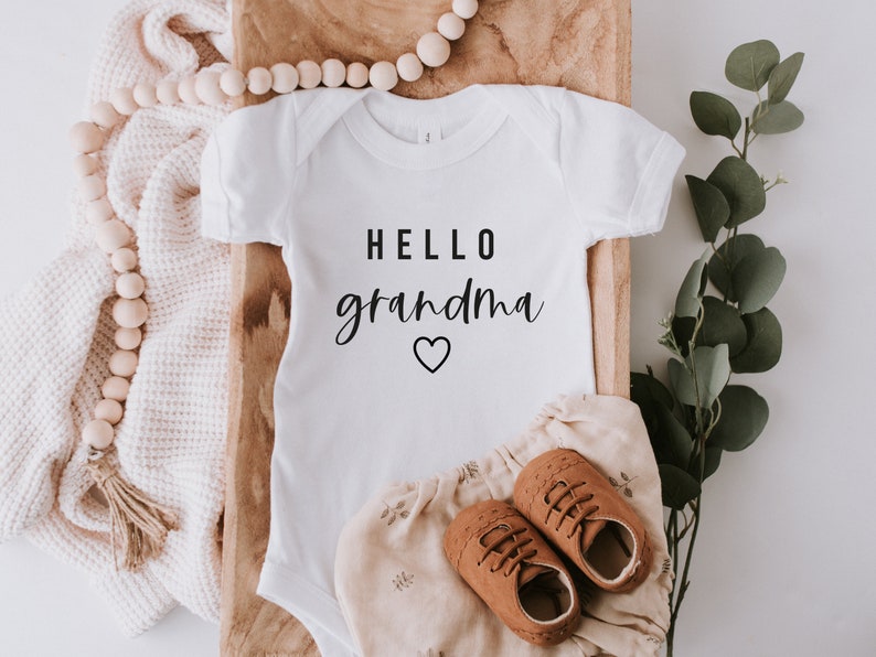 Hello Grandma SVG, Pregnancy Announcement Cricut File, Nana Pregnancy ...