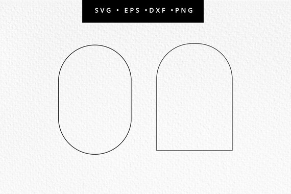 Arch and Oval SVG Boho SVG Cut Files Arc Shape Svg Oval | Etsy Canada