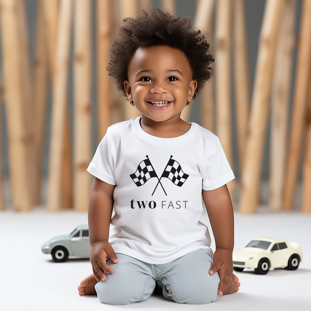 Two Fast SVG, Race Car 2nd Birthday, Second Birthday T-shirt Boy, Two ...