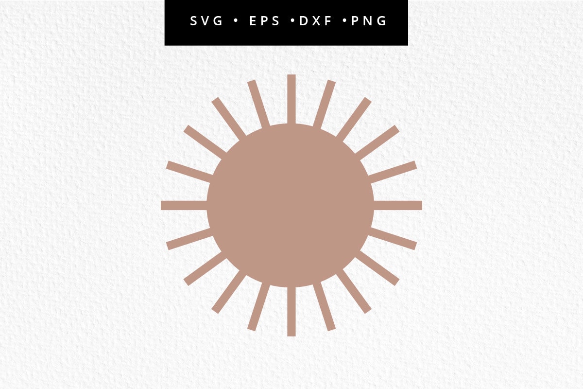 Sun SVG Boho Sun SVG File Boho Sun Clipart Earth Toned Sun - Etsy Australia