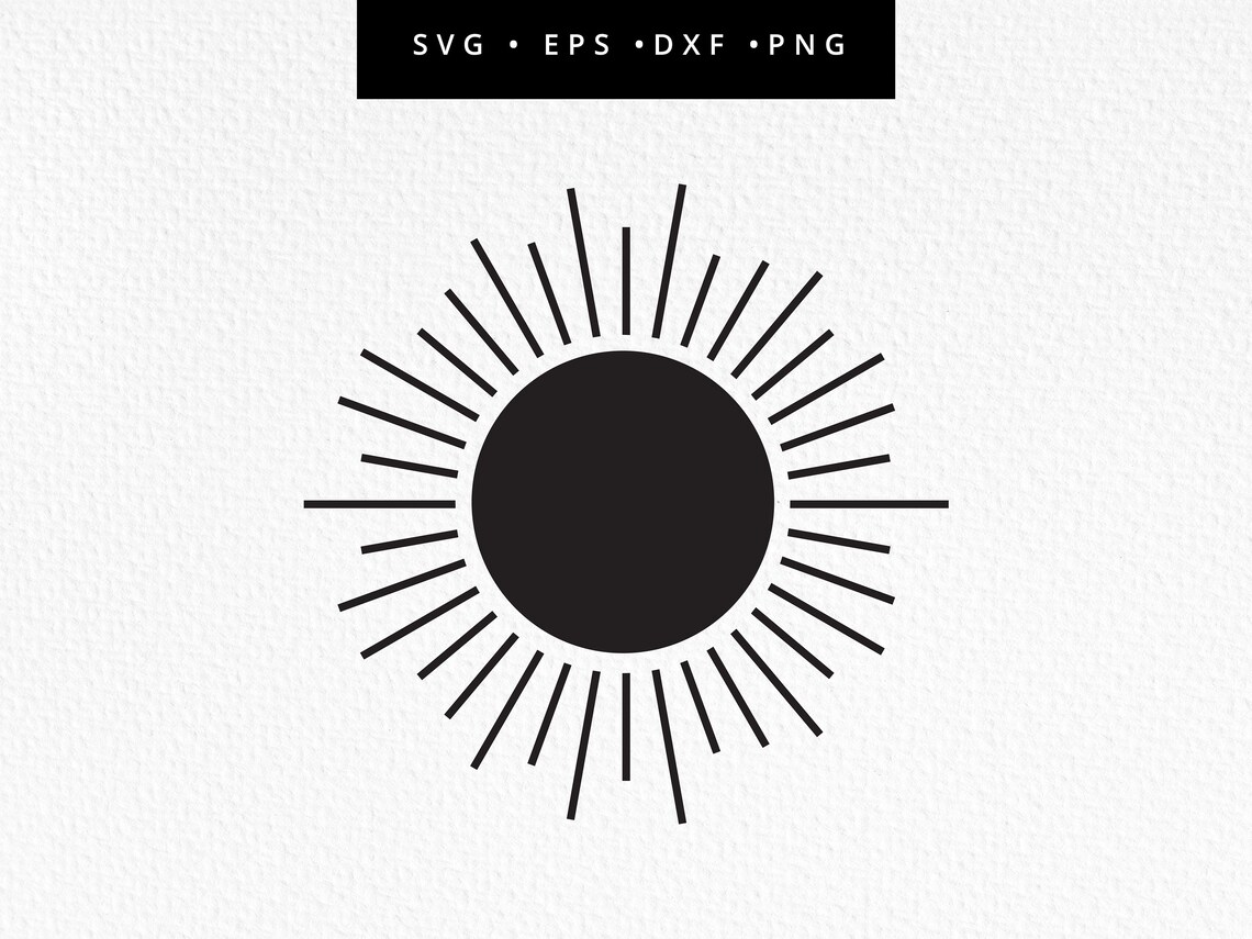 Sunburst Svg Sunshine Svg Cut File Boho Sun Clipart Boho Etsy Australia