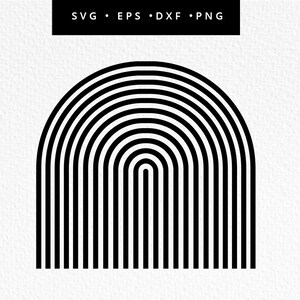 Full Rainbow SVG, Arched Rainbow SVG Cut File, Boho Rainbow, Minimalist ...