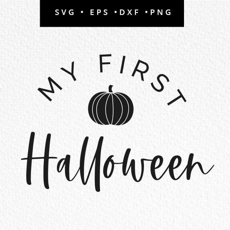 My First Halloween Svg - Etsy