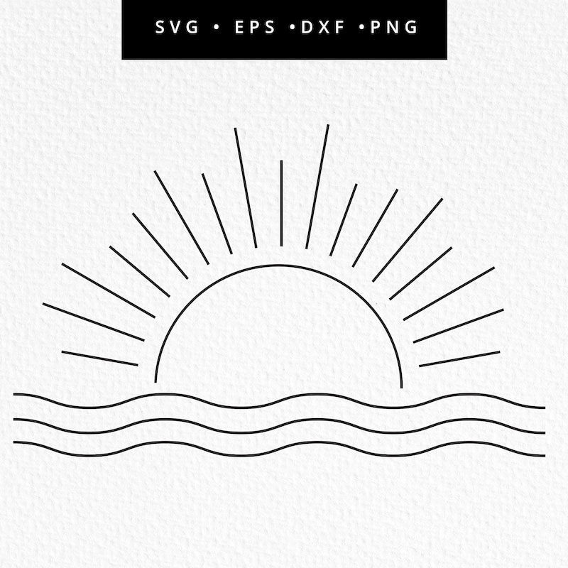 Wave Line Drawing - Etsy