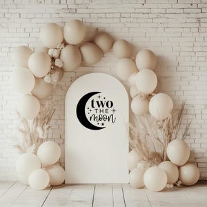 Two the Moon SVG, Moon SVG Cut File, 2nd Birthday Svg, Boho Moon ...
