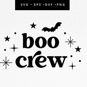 Boo Crew SVG, Halloween Cricut File, Boo Crew Cut File, 1st Halloween ...