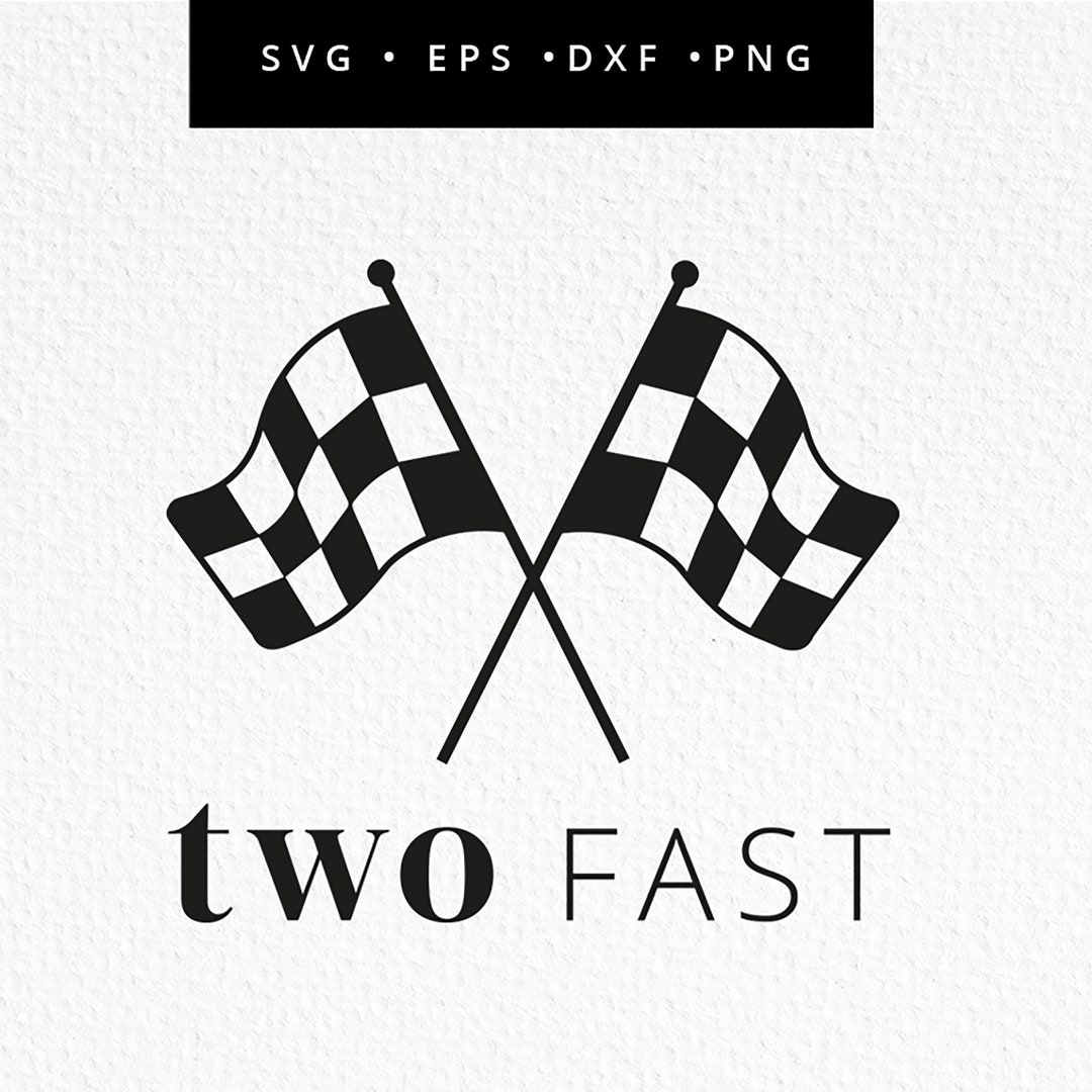 Two Fast SVG, Race Car 2nd Birthday, Second Birthday T-shirt Boy, Two ...
