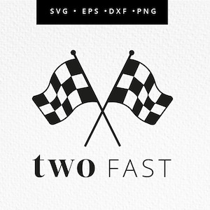 Two Fast SVG, Race Car 2nd Birthday, Second Birthday T-shirt Boy, Two ...