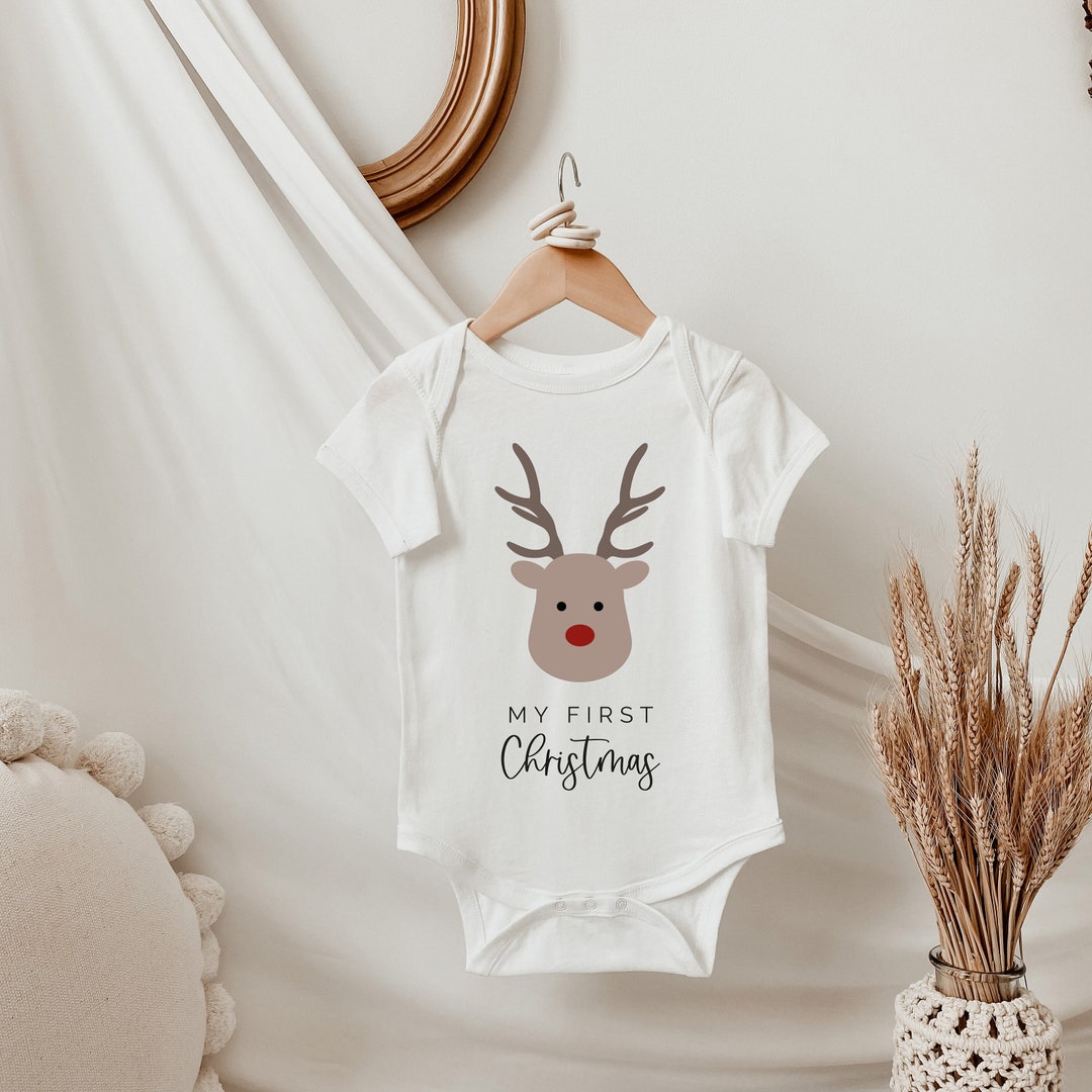 My First Christmas SVG, Reindeer Cut File, Babys First Christmas SVG ...