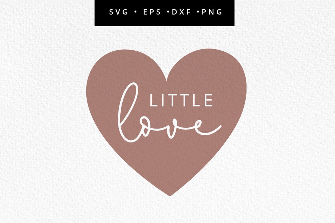 Little Love SVG, 1st Valentines Outfit, Valentines Day Cut File ...