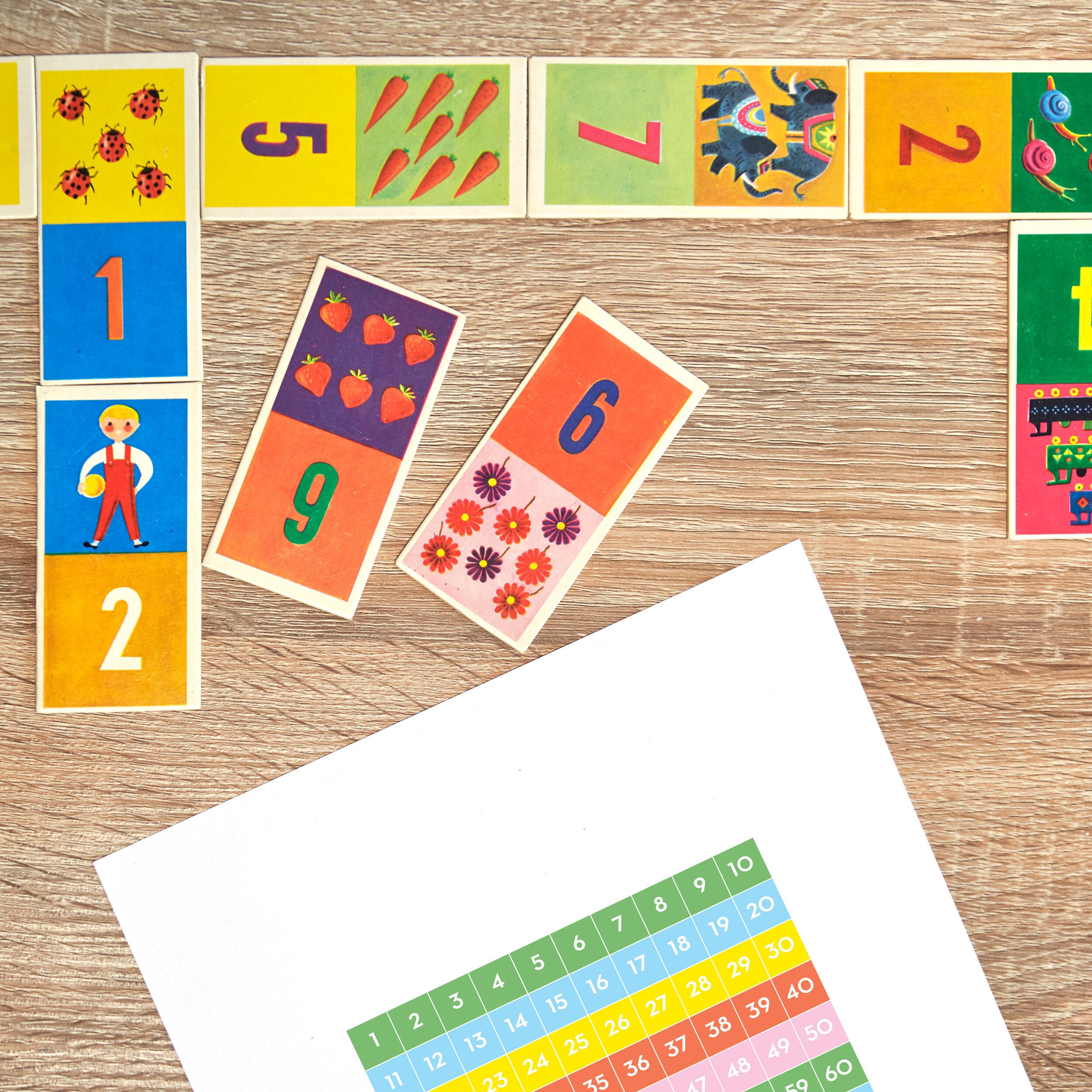 1-100 Counting Poster, Homeschool Printable Educational Poster, Math ...