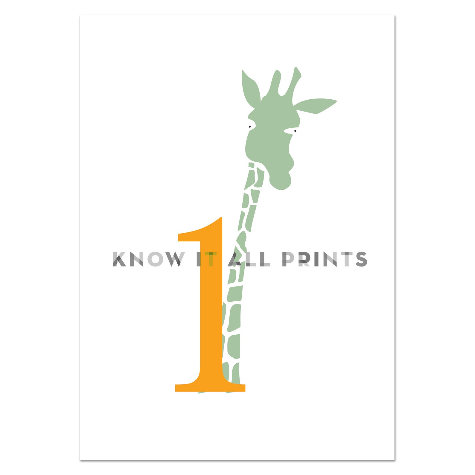 Number 1 Poster Printable Number Poster | Etsy UK