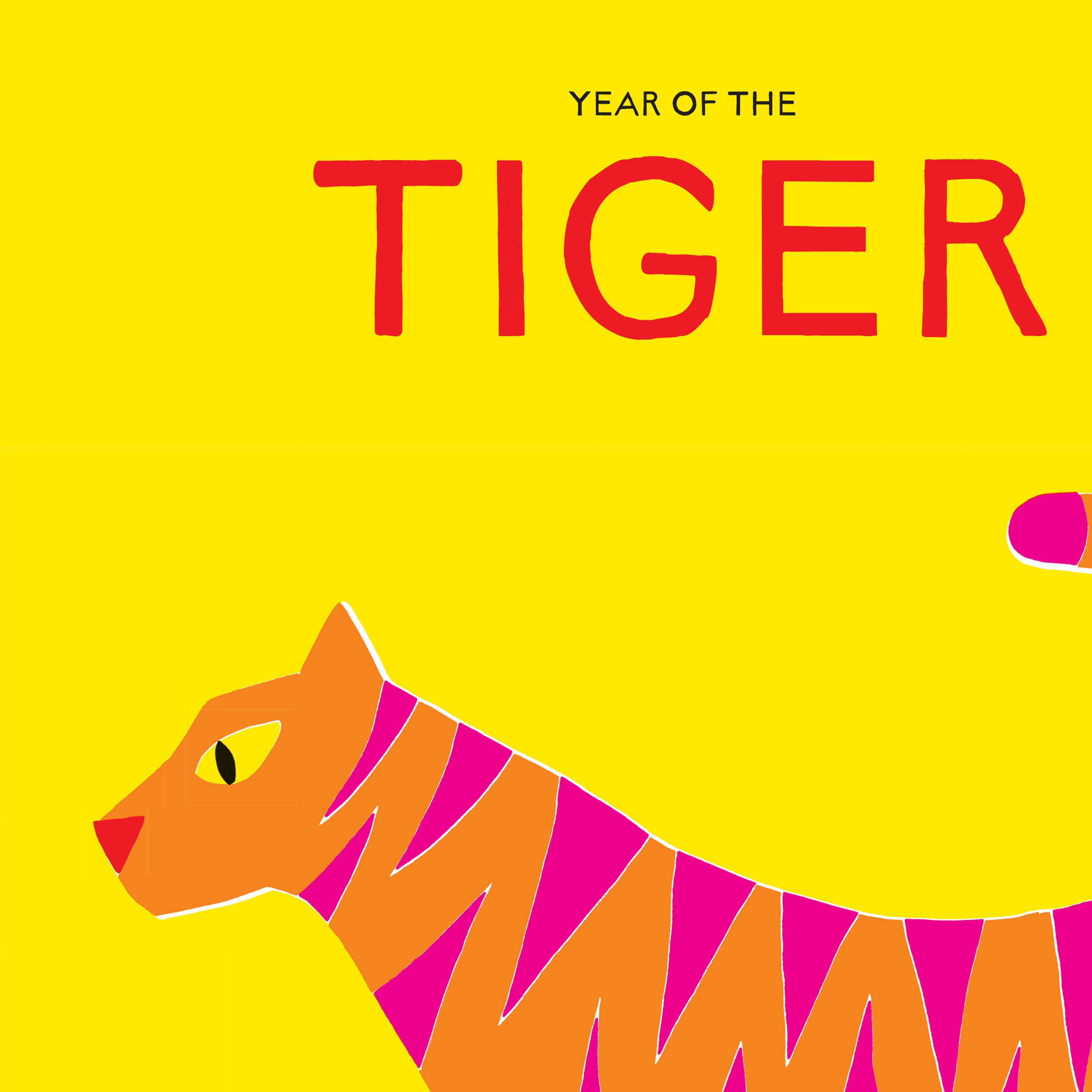 Year of the Tiger 2022, Chinese Zodiac Poster, Chinese New Year ...