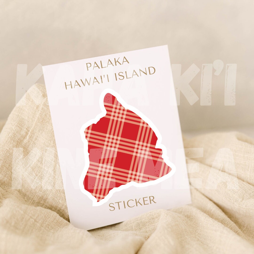 Big Island Palaka Sticker - Etsy