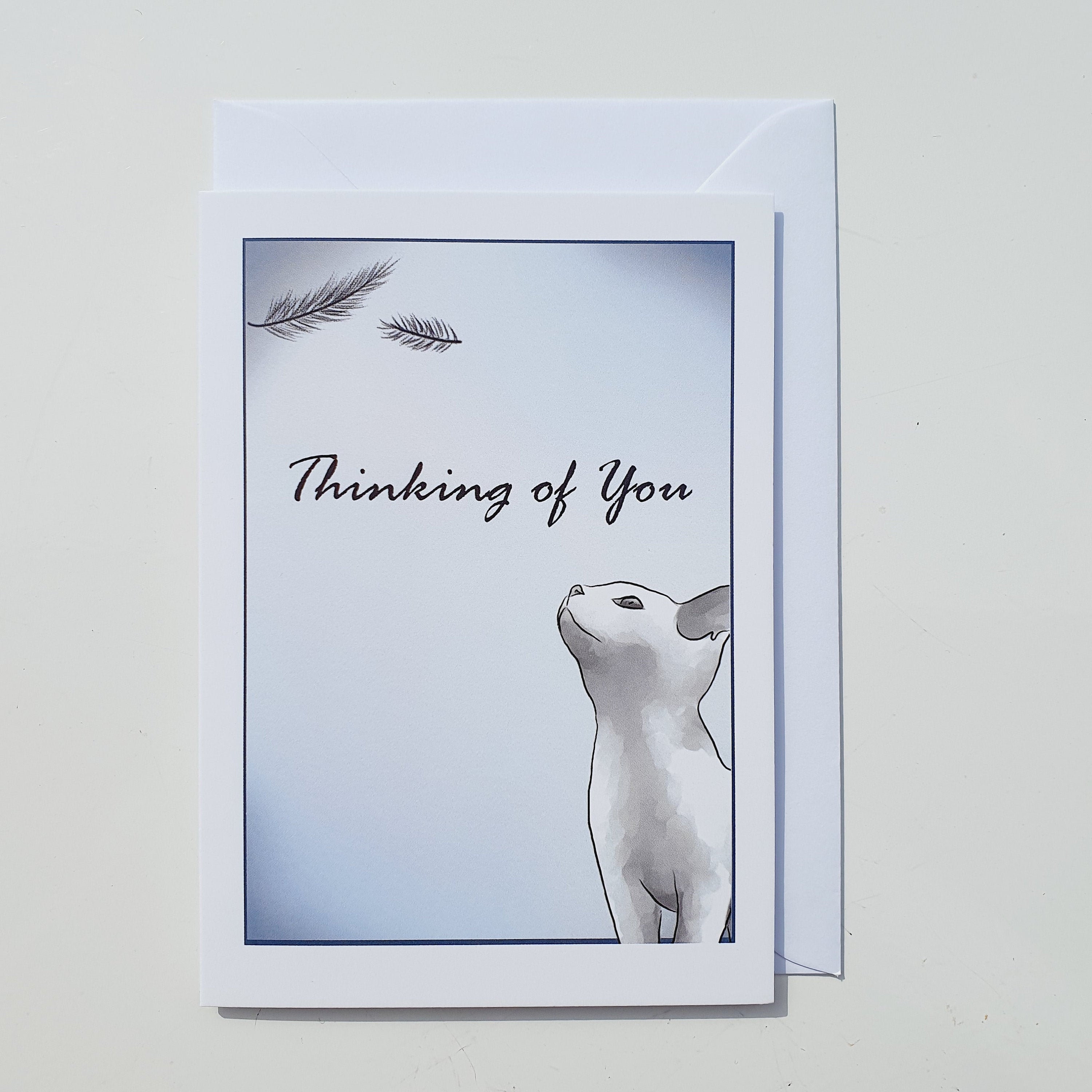 Cat Loss Card thinking of You Commiserations - Etsy Norway