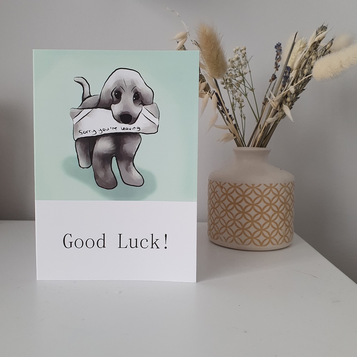 Dog New Job Card good Luck Sorry You're | Etsy