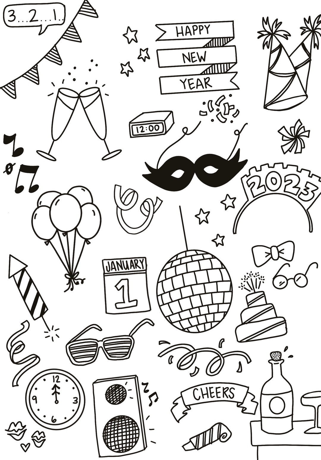 Doodle Digital Prints - Etsy