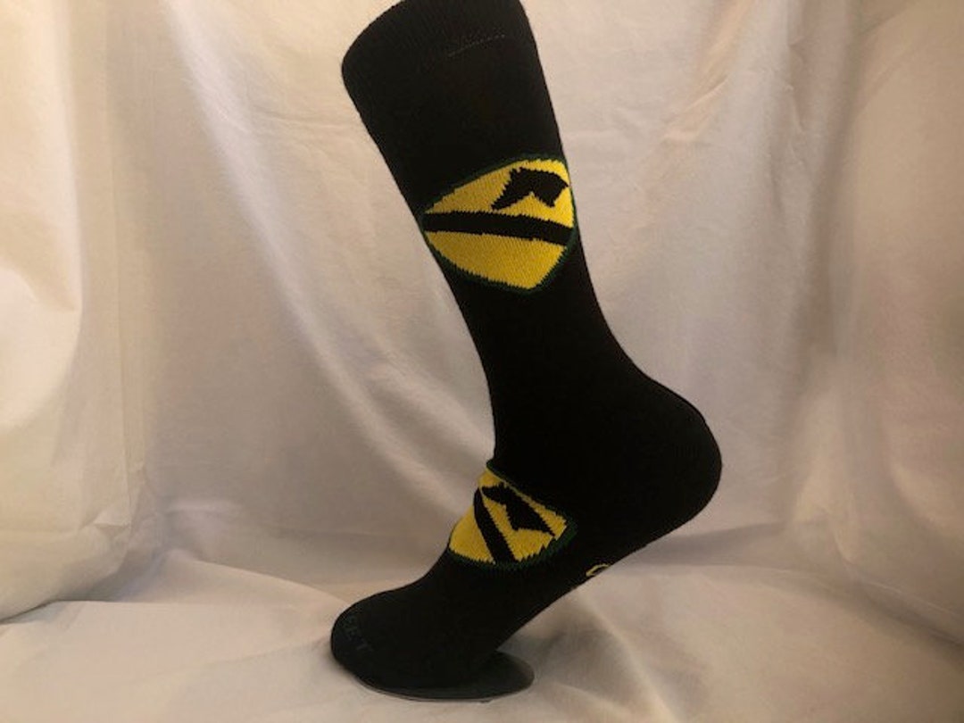 1st Cavalry Division Socks, Made in USA, Military Socks, Veteran Socks ...