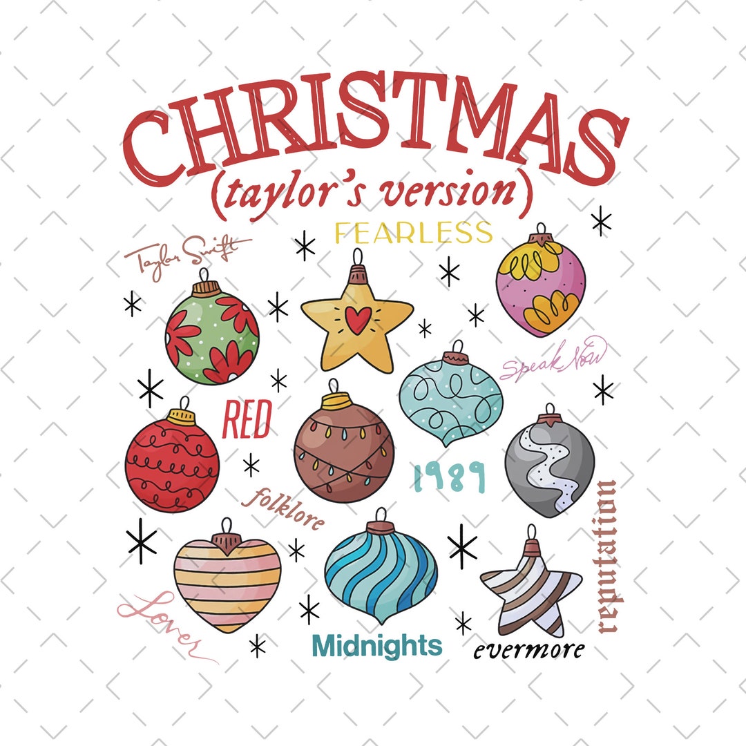 Christmas Taylor's Version Png Christmas Tree Farm - Etsy