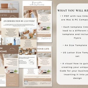Professional Organizer Services Flyer, Home Organizer Business ...