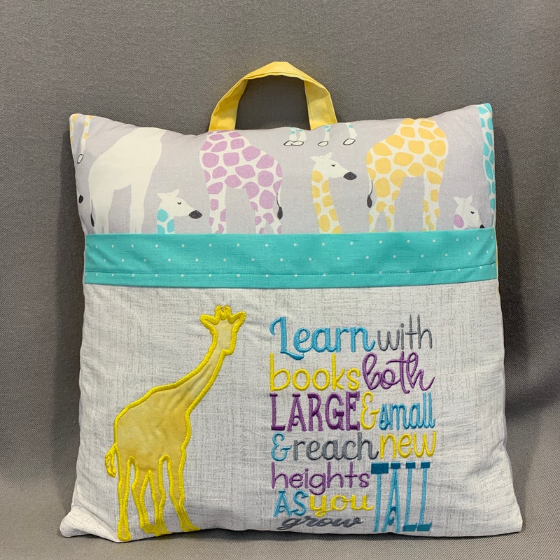 Reading Pillow Embroidery Designs - Etsy