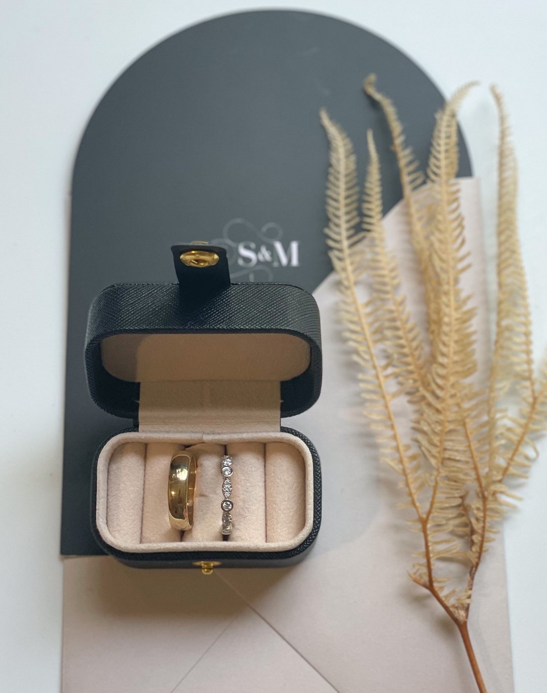 Mini Jewellery Ring Box Custom Lux Multi Ring Box Bridesmaid - Etsy ...