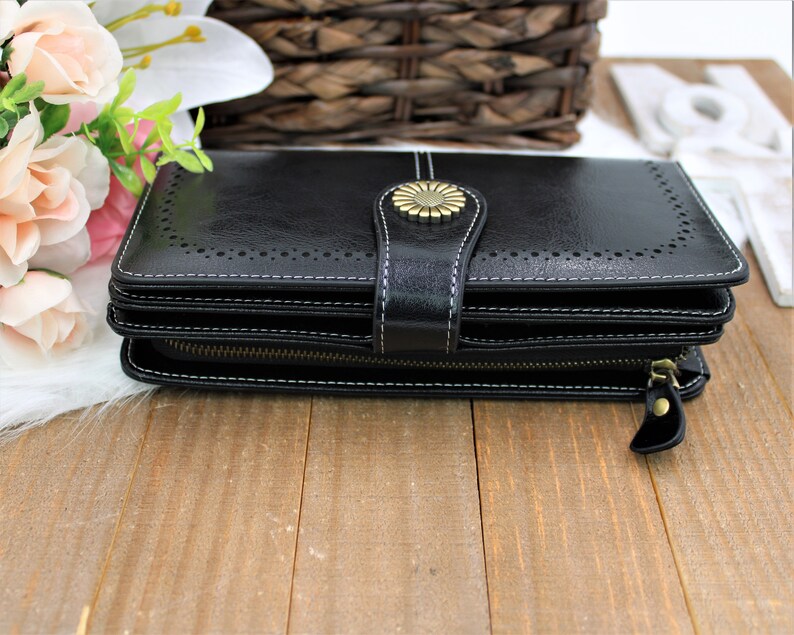 Personalized Authentic Large Wallet for Women Real Leather - Etsy