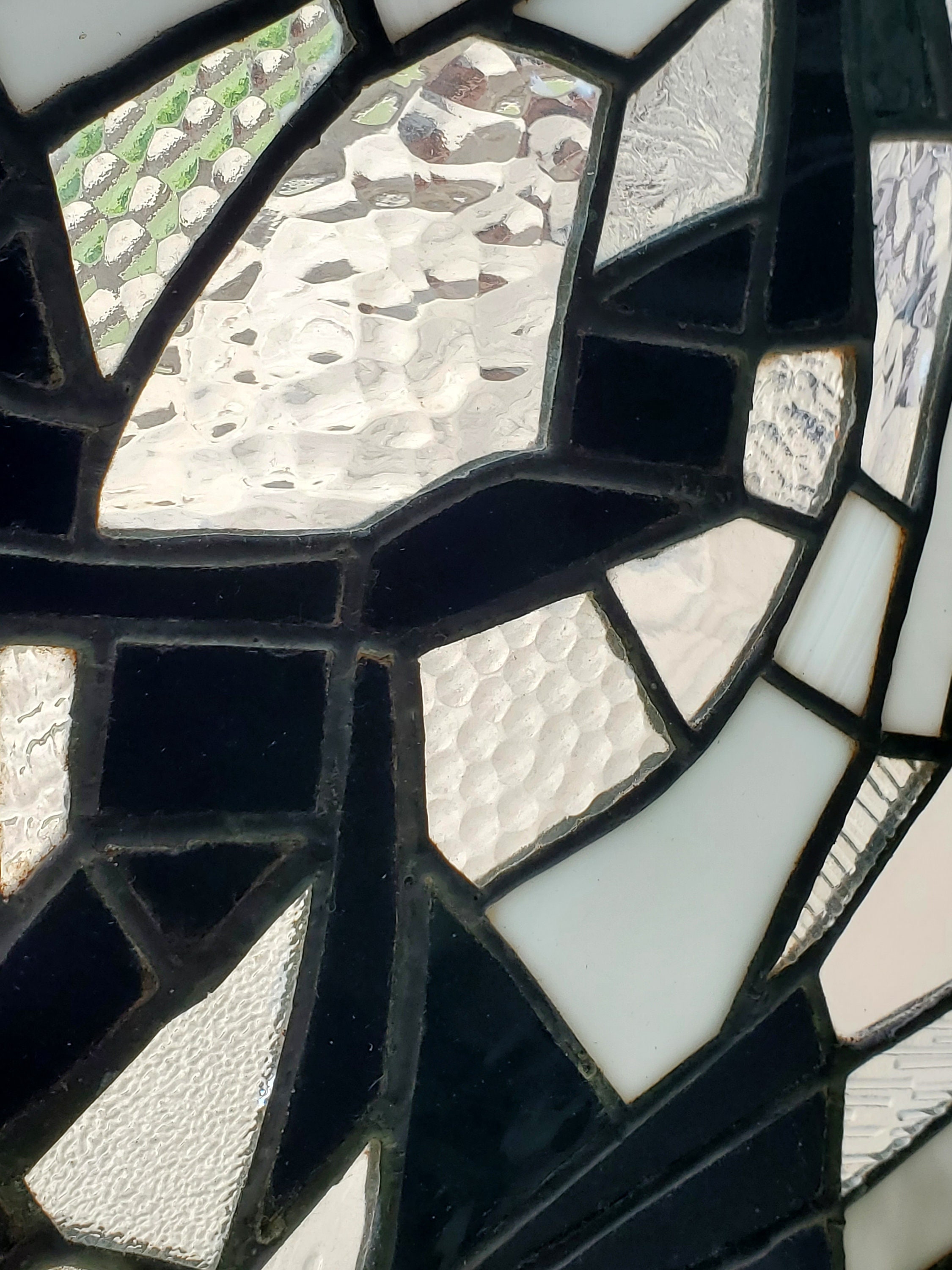 Round Stained Glass Panel Window Hanging - Etsy