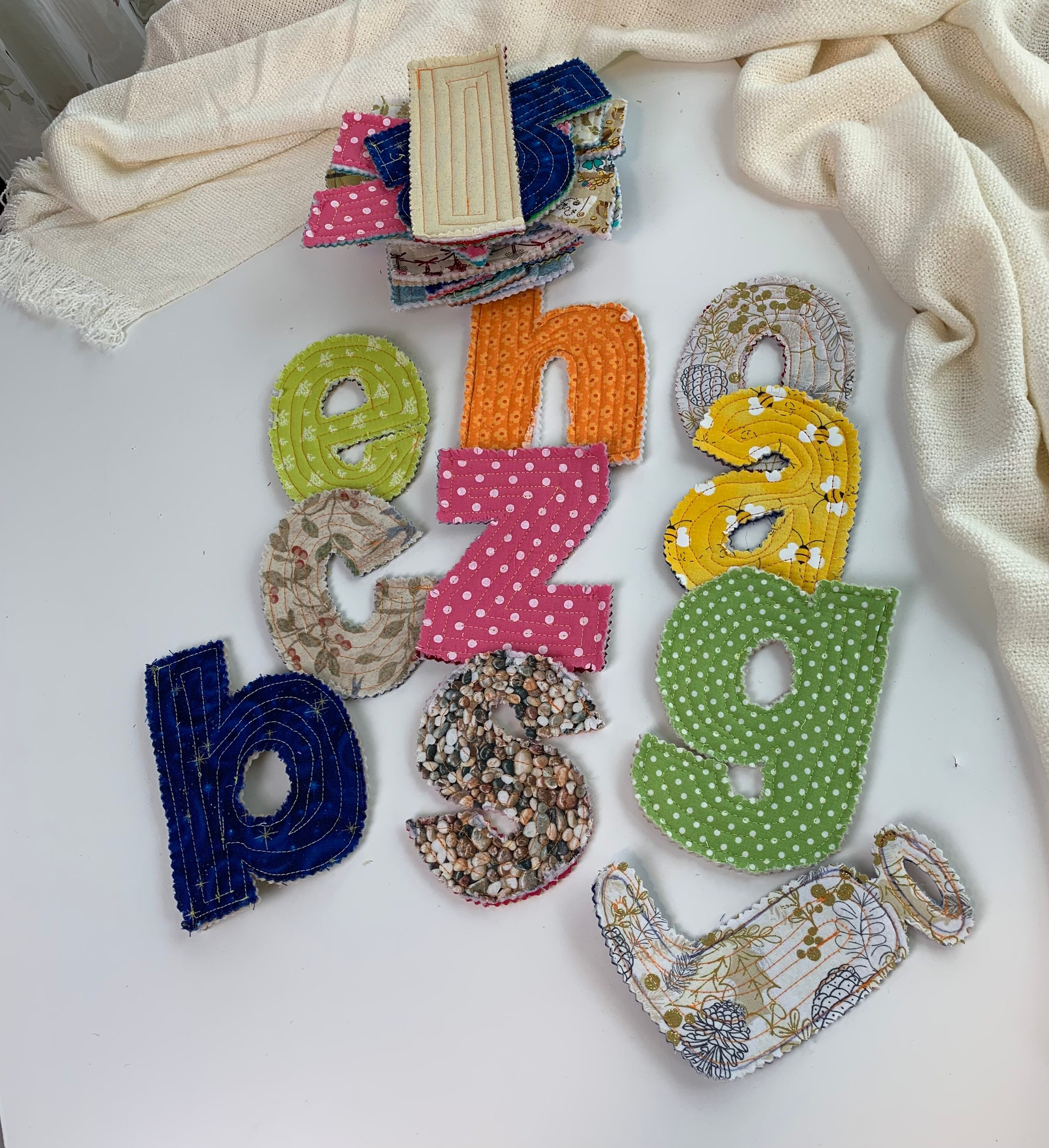 English Letters Lowercase Alphabet Fabric Cotton Gift for Kids - Etsy