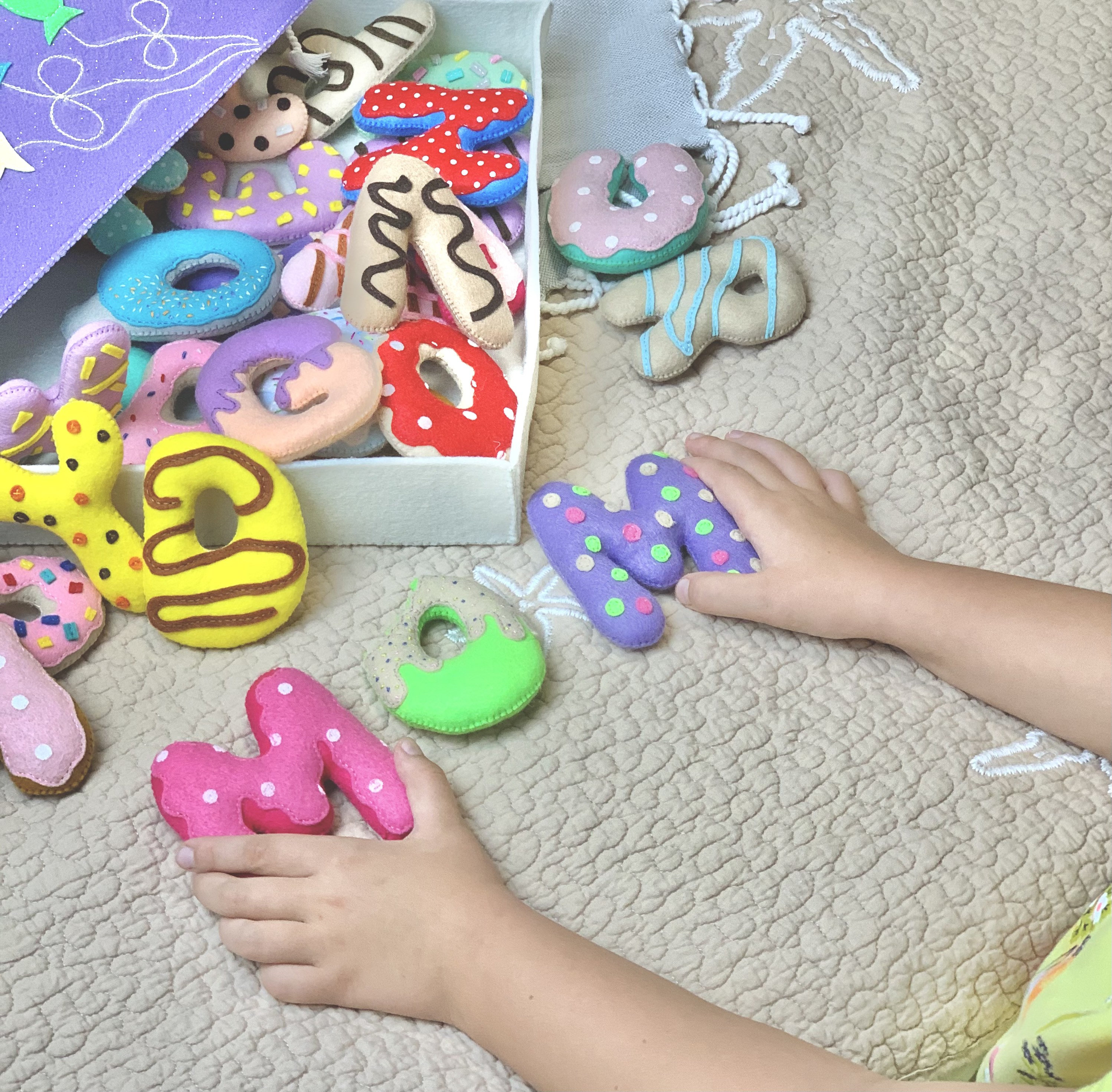 Soft Letters English Alphabet Letters Donuts Colored Gift for Kids Toy ...