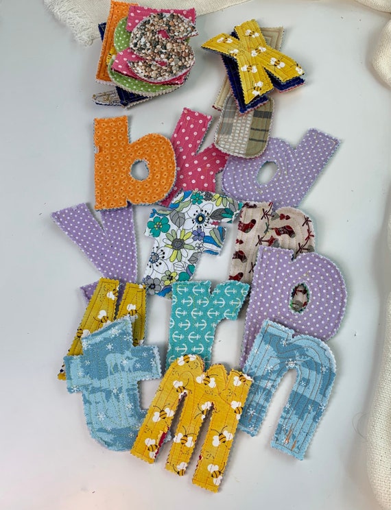 English Letters Lowercase Alphabet Fabric Cotton Gift for Kids | Etsy