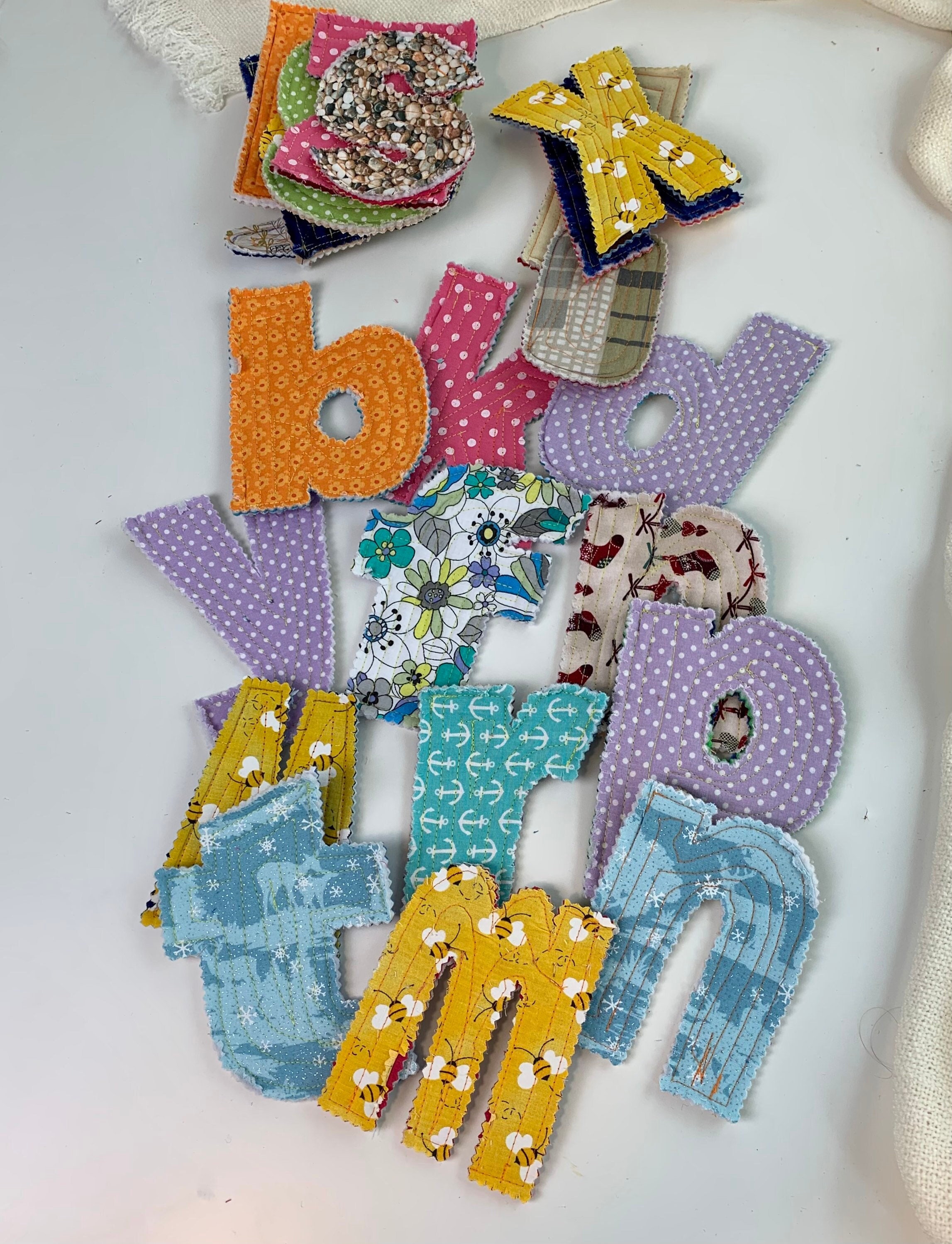 English Letters Lowercase Alphabet Fabric Cotton Gift for Kids - Etsy