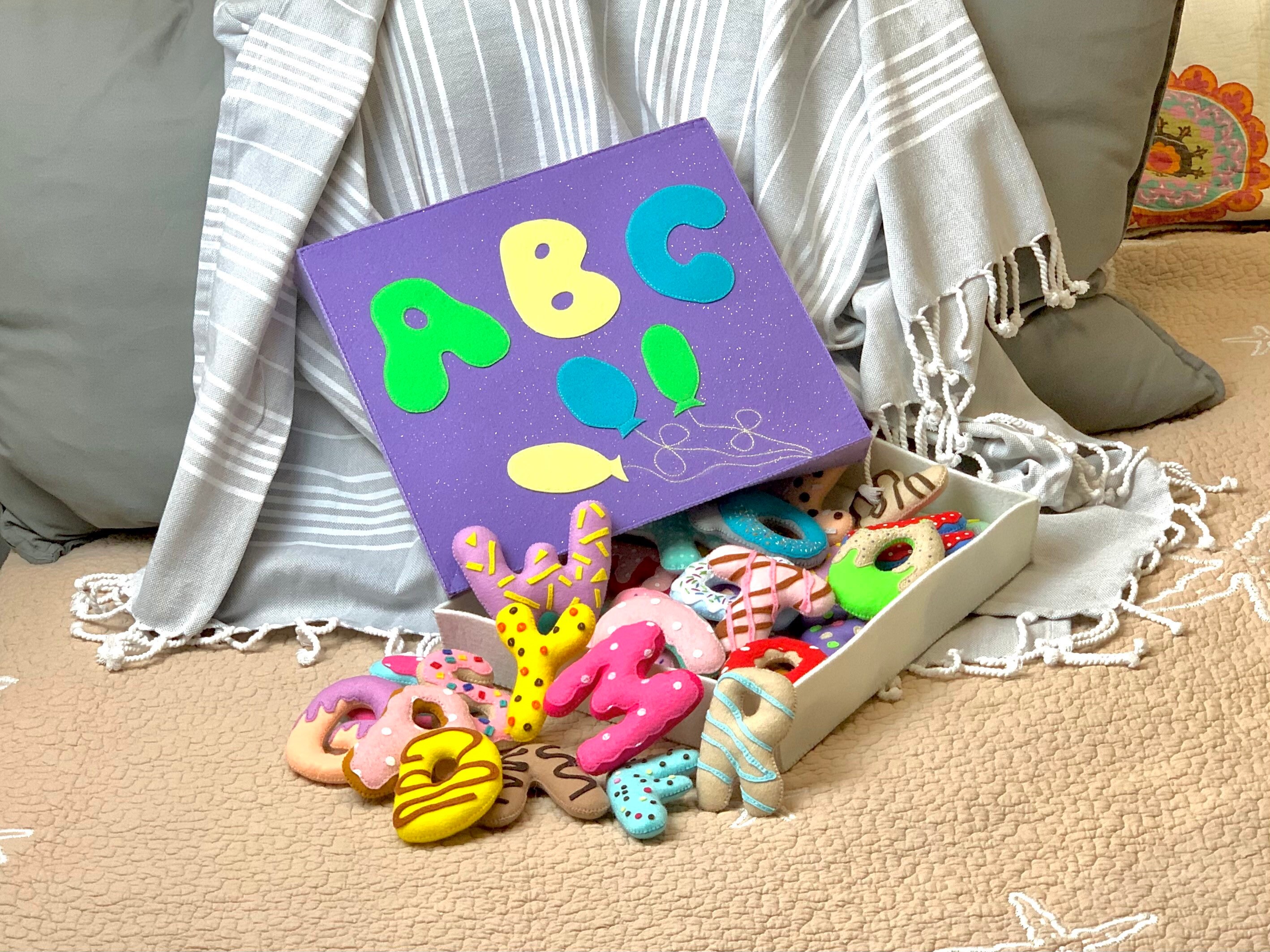 Soft Letters English Alphabet Letters Donuts Colored Gift for - Etsy