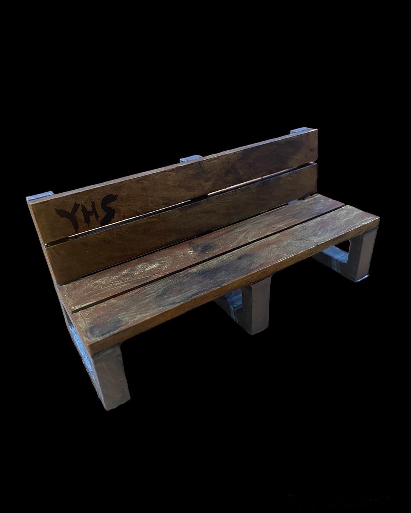 Rustic Hand Painted Park Bench - Etsy