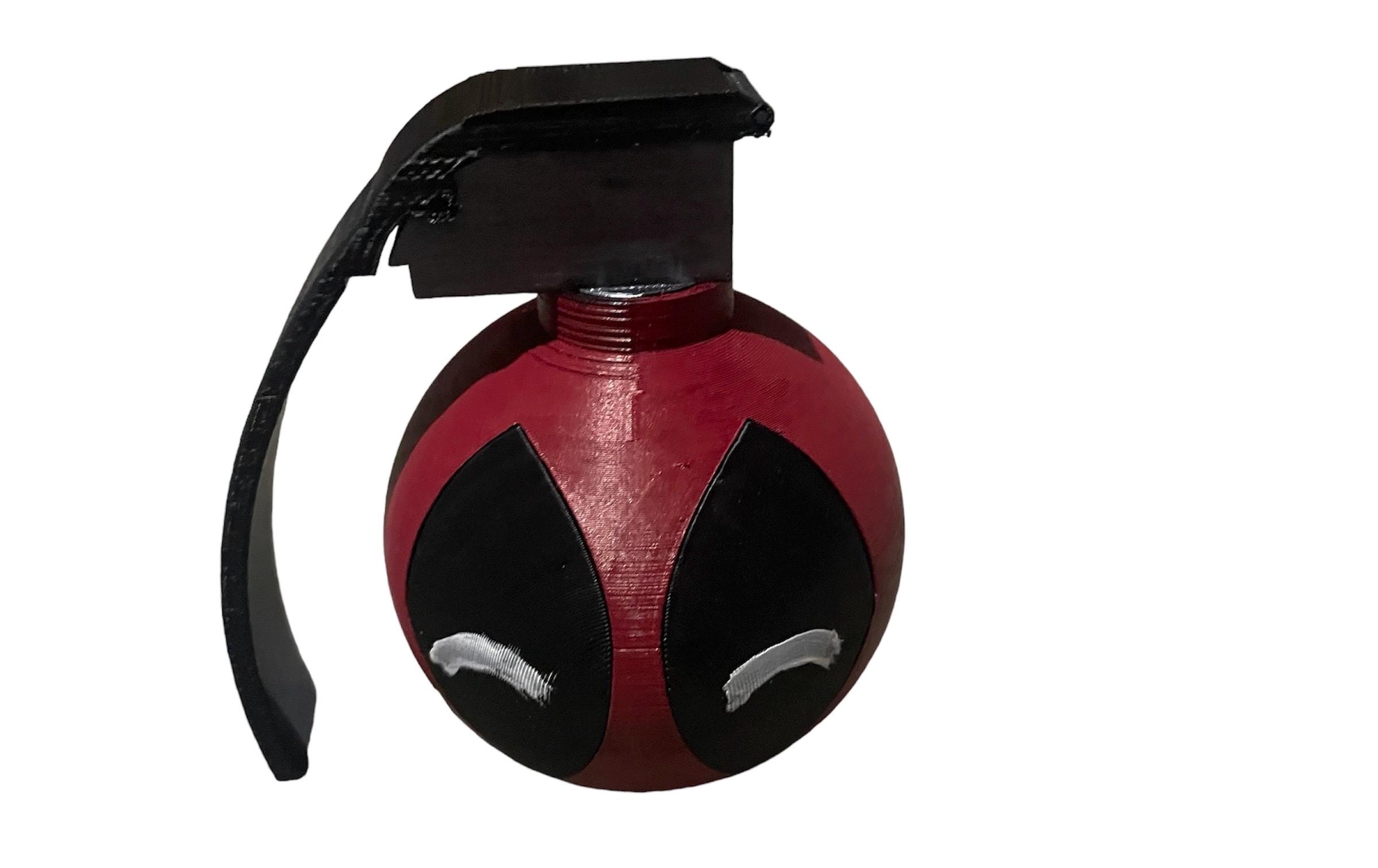 Deadpool Fan Art Collectible Hand Painted Prop Cosplay Statue Display Fake Toy Grenade - Etsy