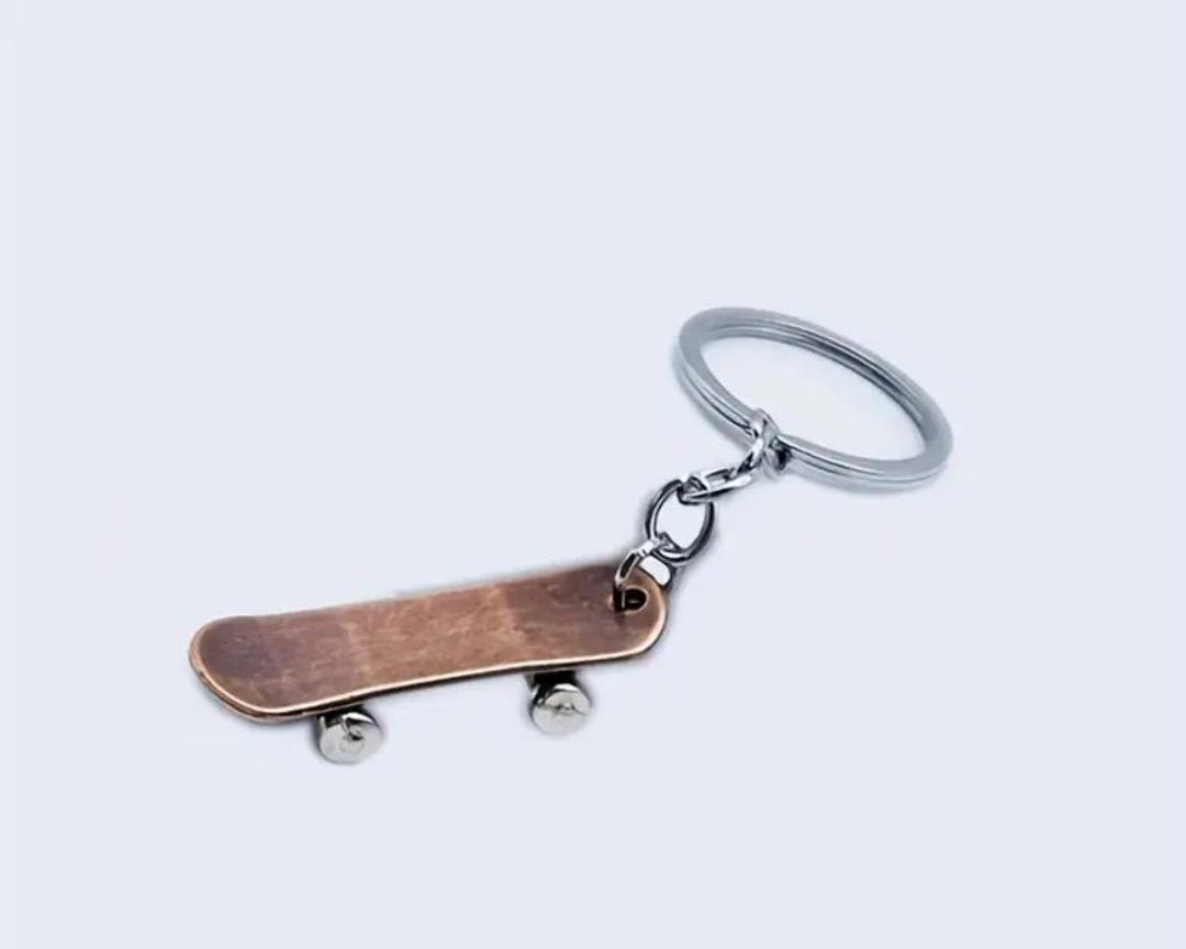 Mini Skateboard Metal Keychain Fingerboard Keychain Accessories - Etsy