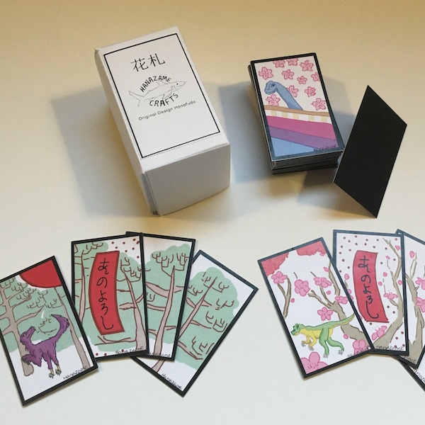Anime Hanafuda Cards - Etsy