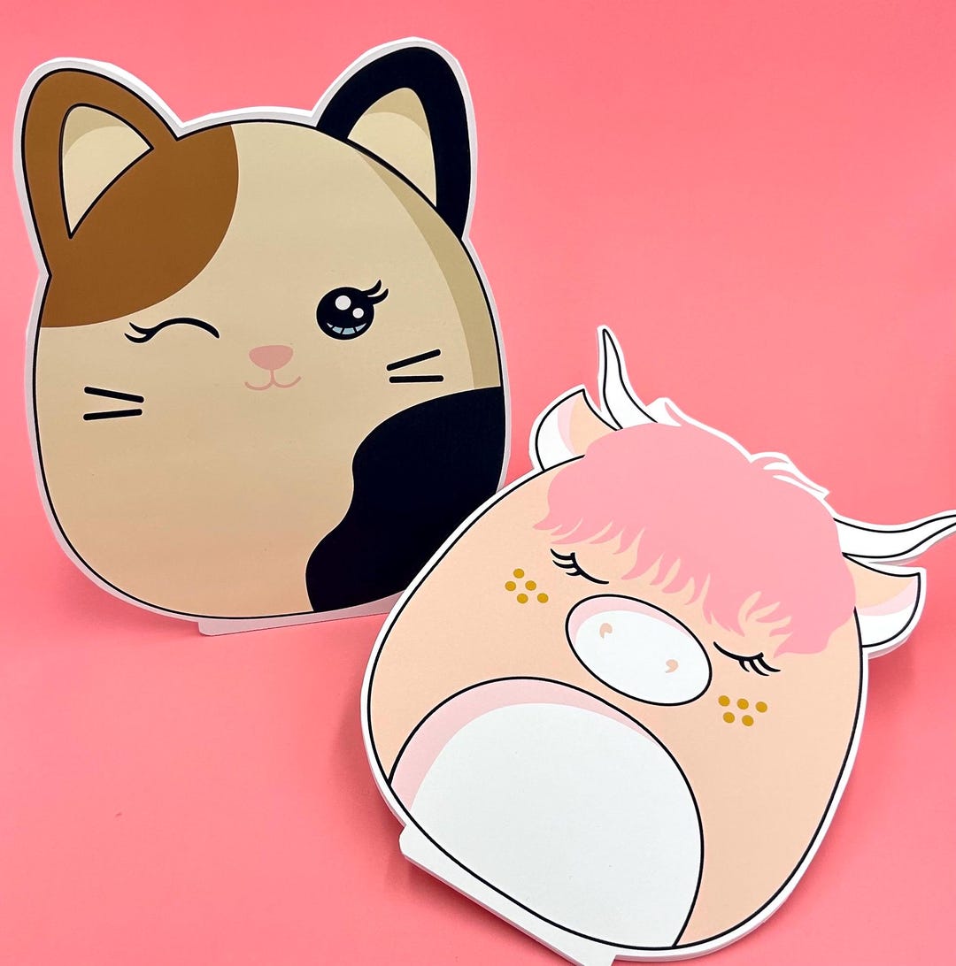 Squishmallow Cutouts, Squishmallow Birthday, Squishmallow Party Decor ...